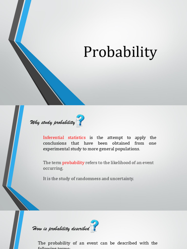 Lesson 5 Probability | Download Free PDF | Probability | Probability Distribution