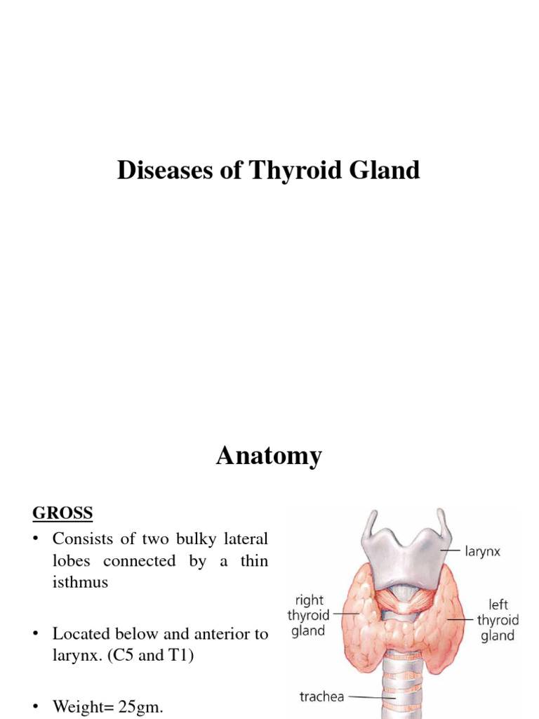 Diseases of Thyroid Gland - Hyper and Hypothyroidis | PDF | Thyroid ...