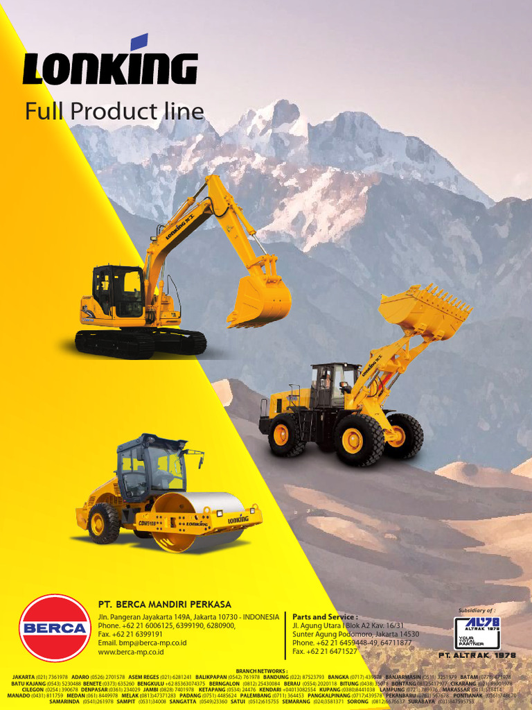 Product Line Lonking Final-Compressed | PDF | Construction Equipment ...