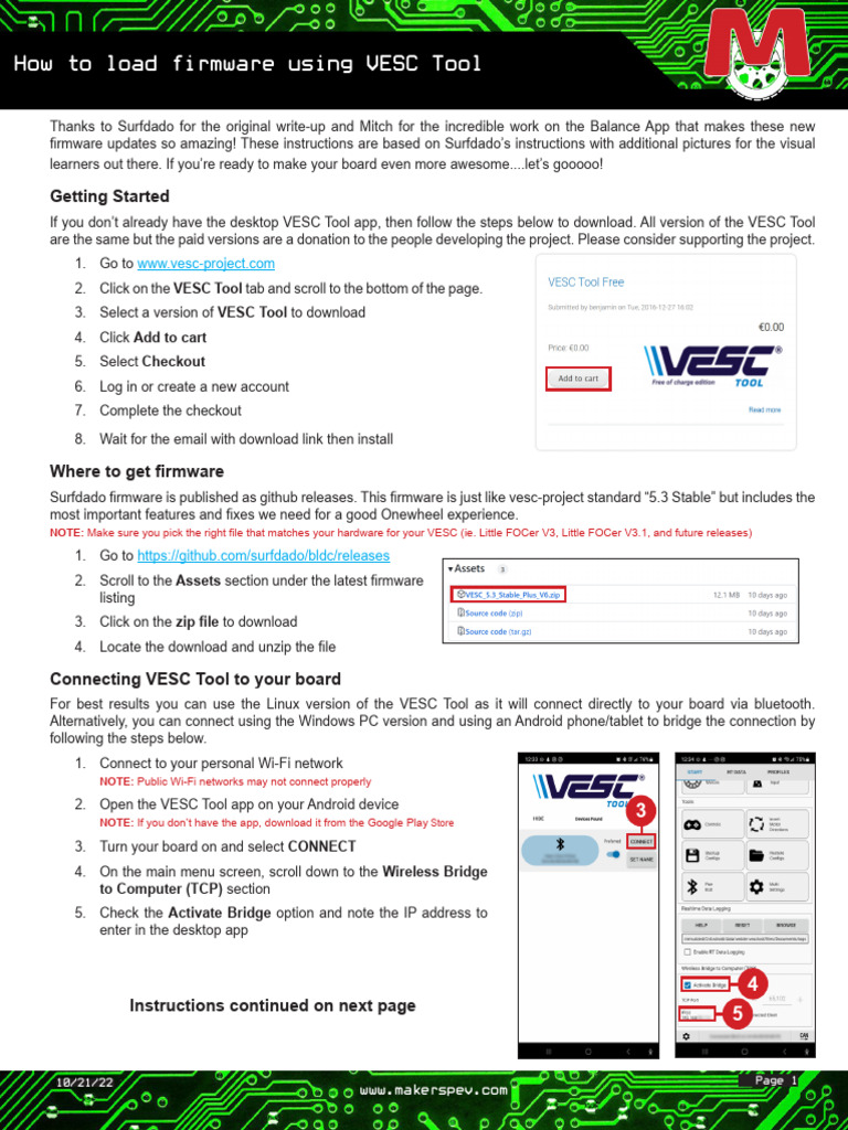 How To Load Firmware Using VESC Tool | PDF | Android (Operating System) | Mobile App