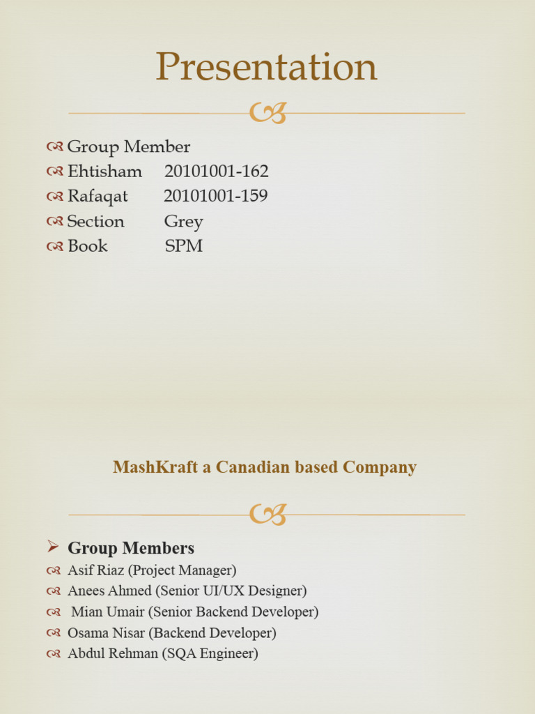 Presentation SPM BRO | PDF | Agile Software Development | Software ...