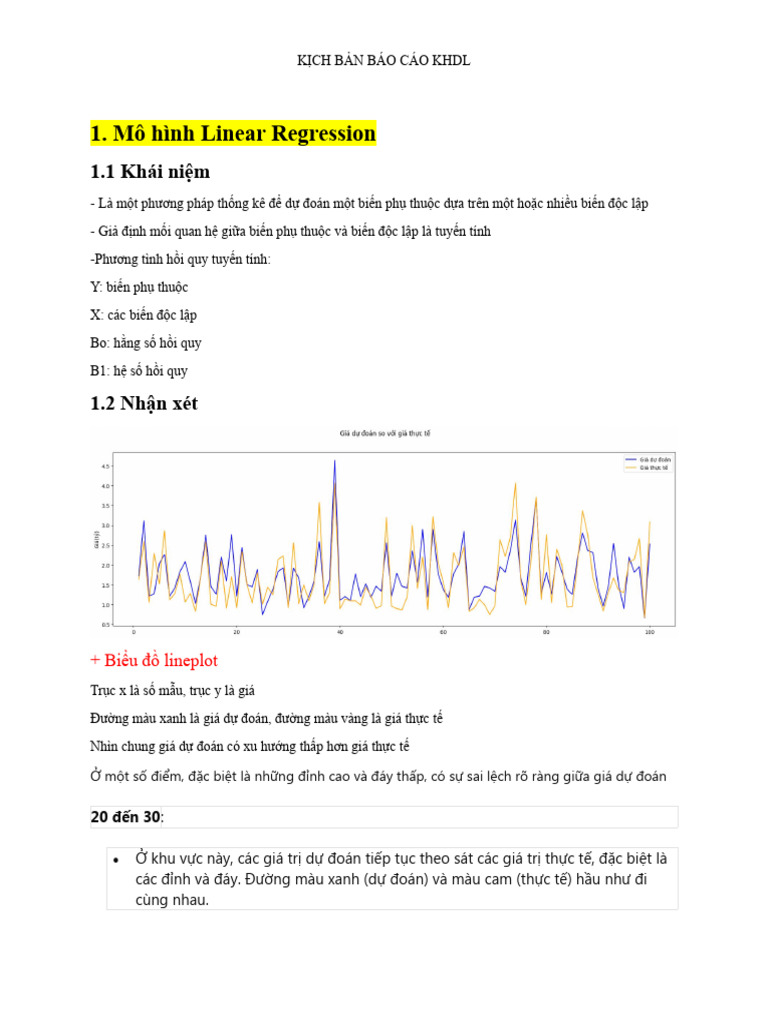 KỊCH BẢN BÁO CÁO KHDL | PDF