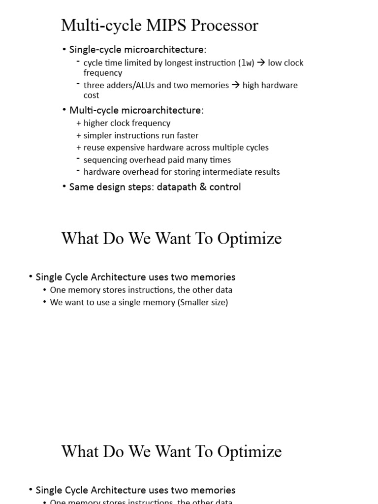 Multi Cycle Mips Processor Download Free Pdf Central Processing Unit Office Equipment
