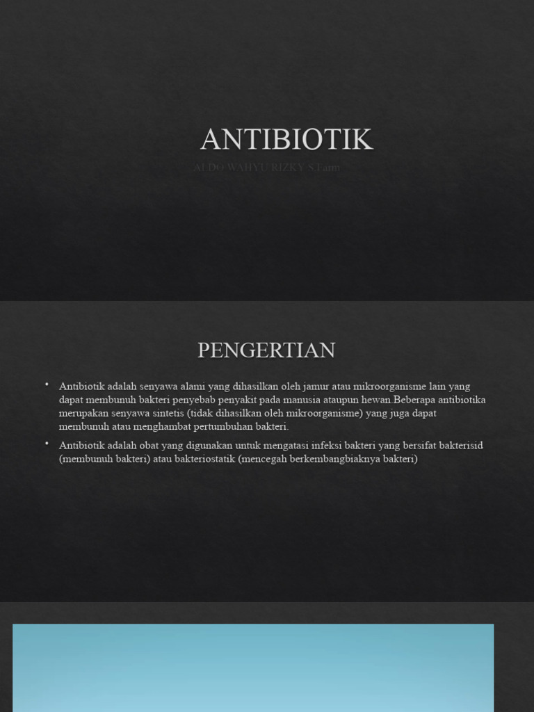 Antibiotik | PDF | Pengembangan Diri | Kesehatan Holistik