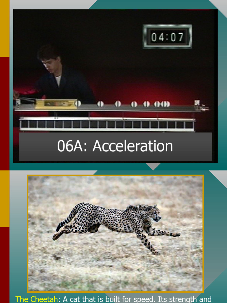 Chapter6a Acceleration | PDF | Acceleration | Force