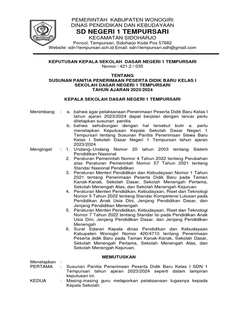 SK PPDB 2023-2024 Edit | PDF