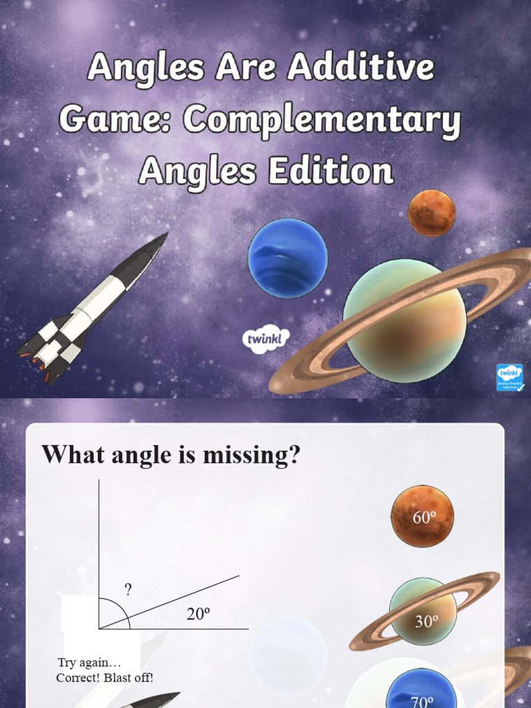 Complementary Angles Quiz | PDF