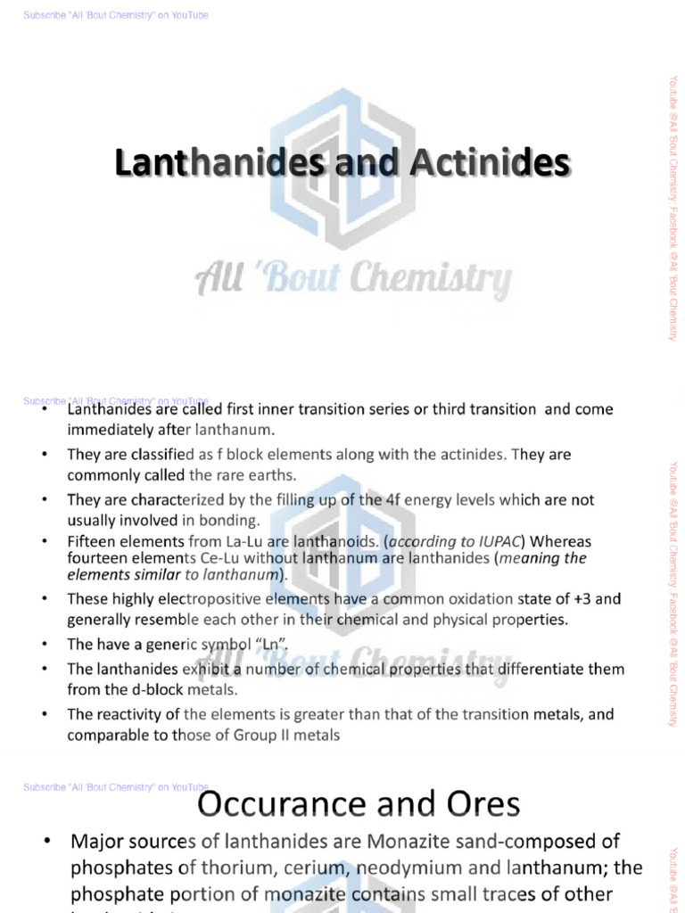 Magnetic Properties of Lanthanides | PDF | Social Science
