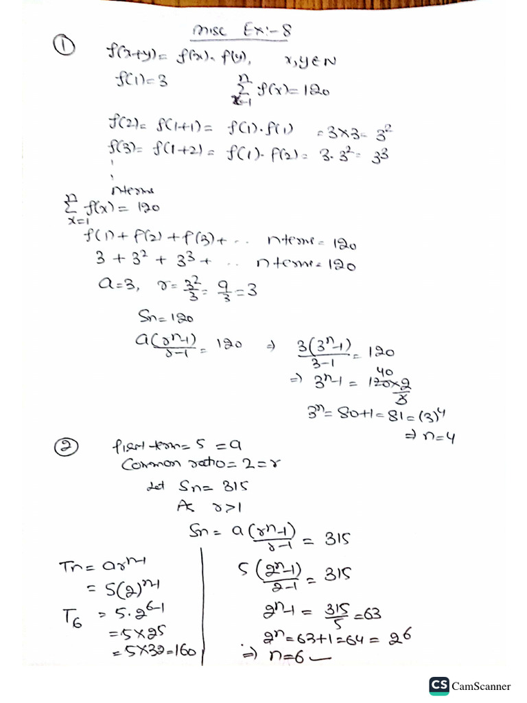 CH 9 Class XI Sequence and Series | PDF