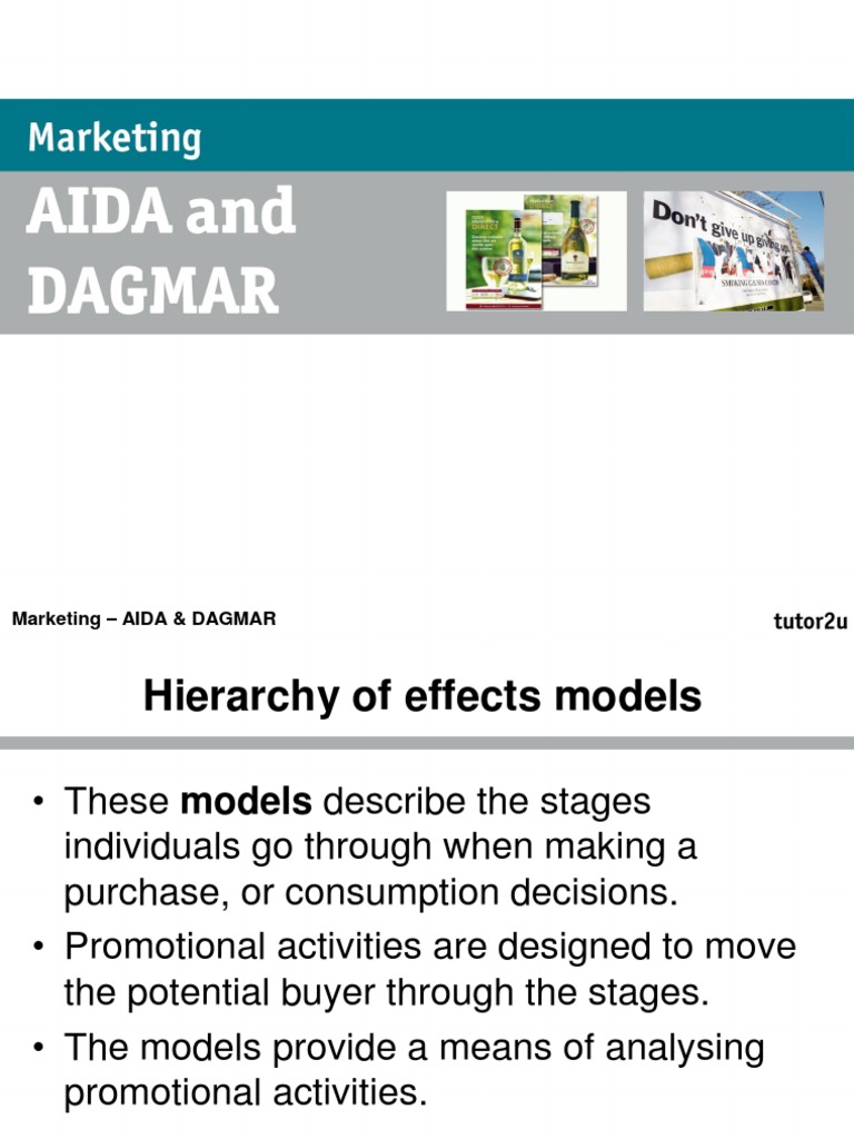AIDA vs. DAGMAR Advertising Models | PDF | Sales | Marketing