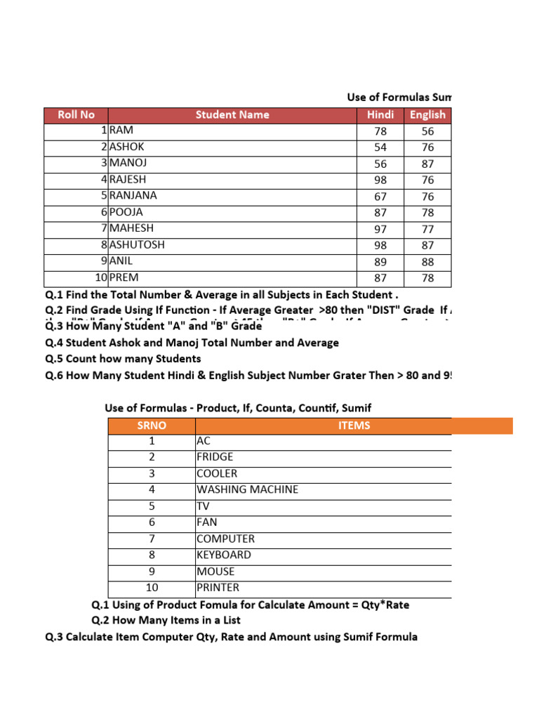Home Assignment Advance Excel 2 | PDF | Design | Mathematics
