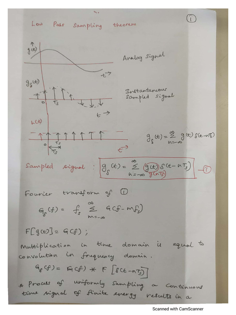 Sampling Theorem | PDF