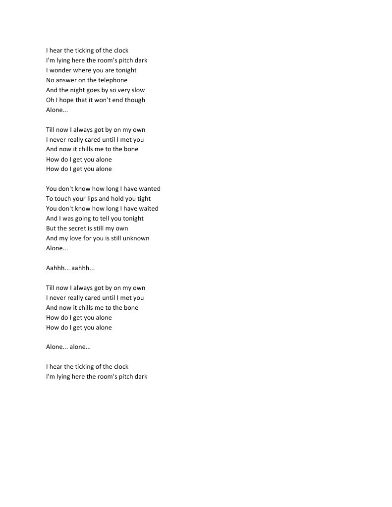 Alone | PDF