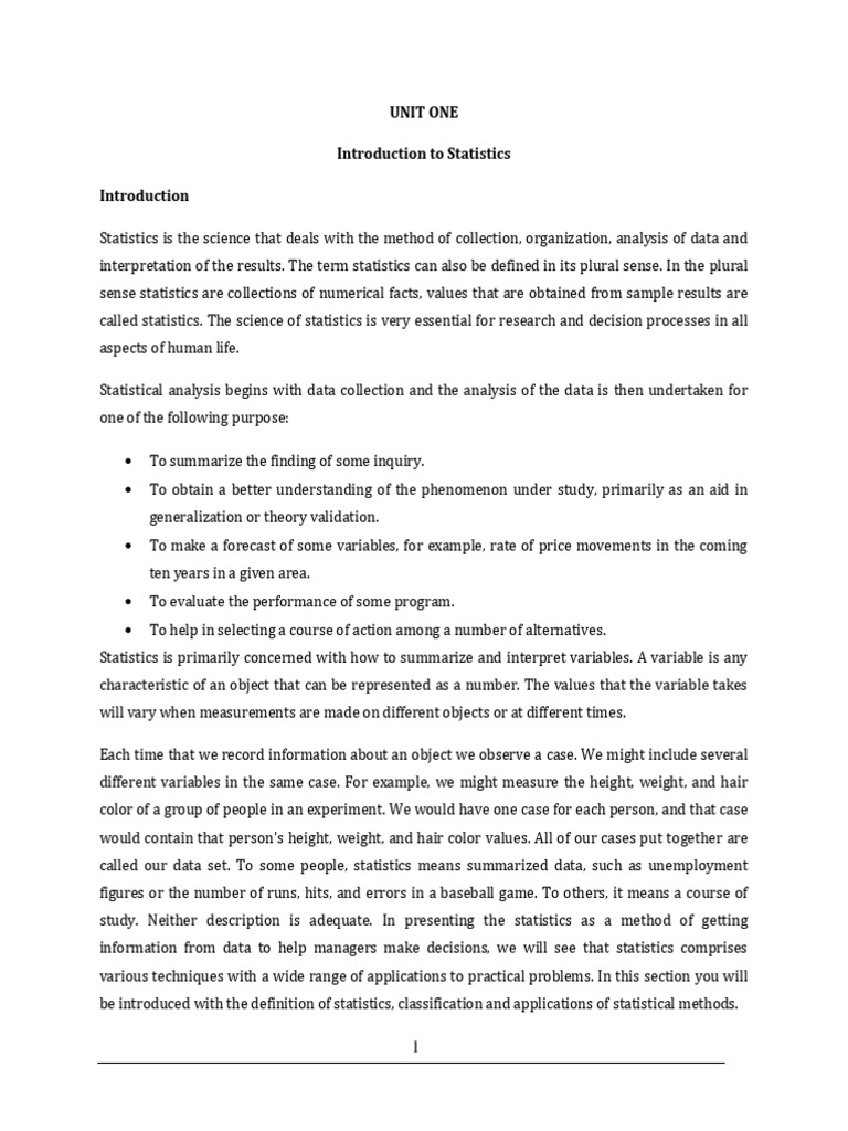 Stat I Chapter 1 And 2 Pdf Level Of Measurement Statistics