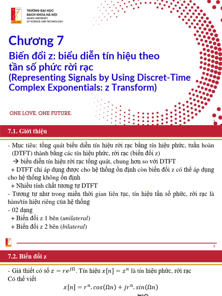 ET2061 - Chap7 - Z Transform | PDF