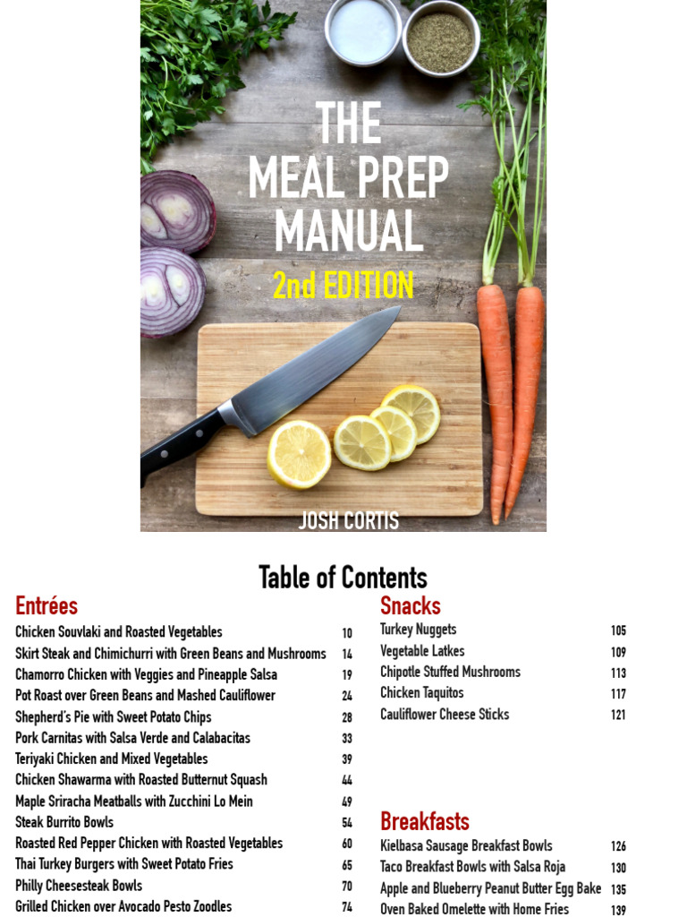 The+Meal+Prep+Manual +2nd+edition V2 | PDF | Potato | Cooking