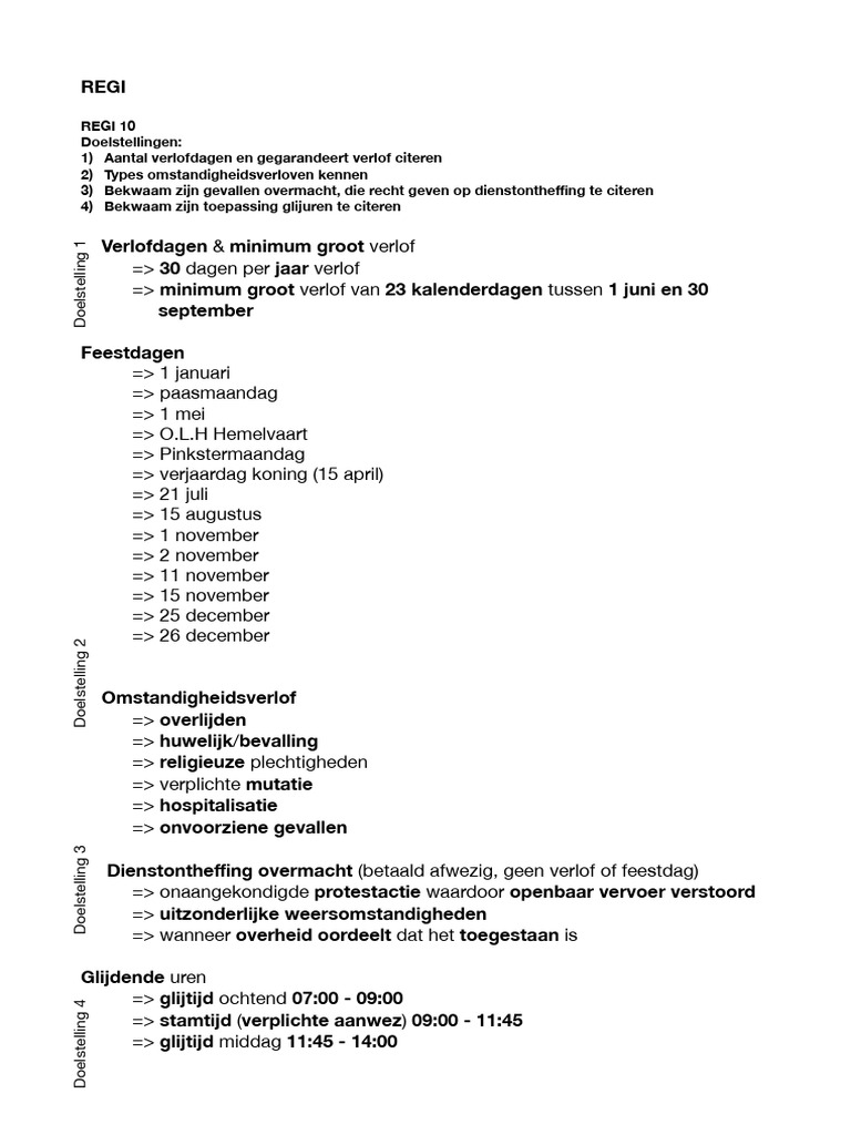 Regi Samenvatting 1 | PDF