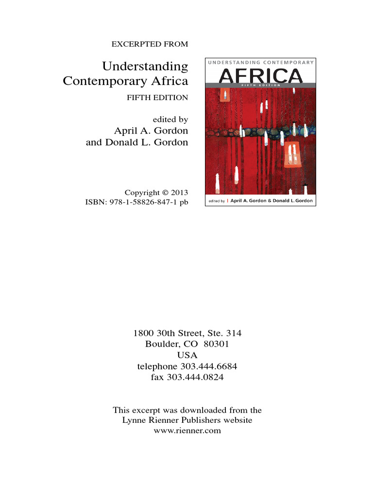 Understanding Contemporary Africa | Download Free PDF | Africa ...
