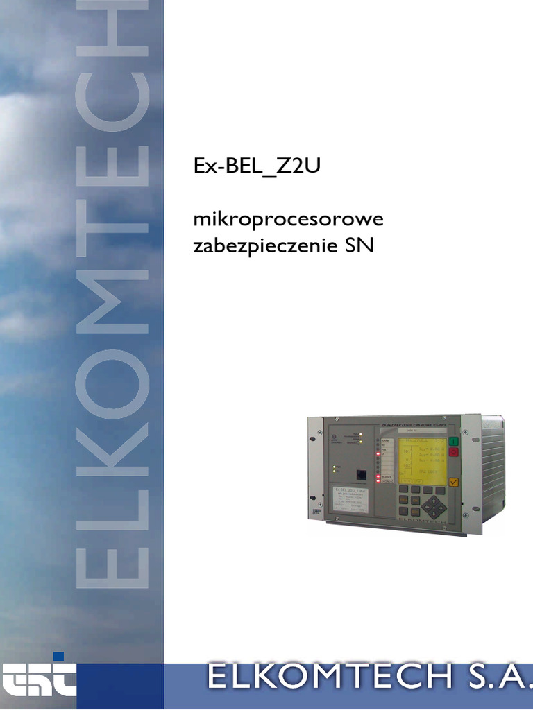 Ex-BEL - Z2U - Mikroprocesorowe Zabezpieczenie SN | PDF