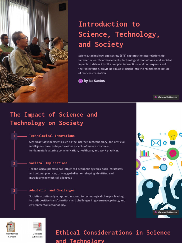 Science, Technology, and Society Insights | PDF | Science | Sustainability