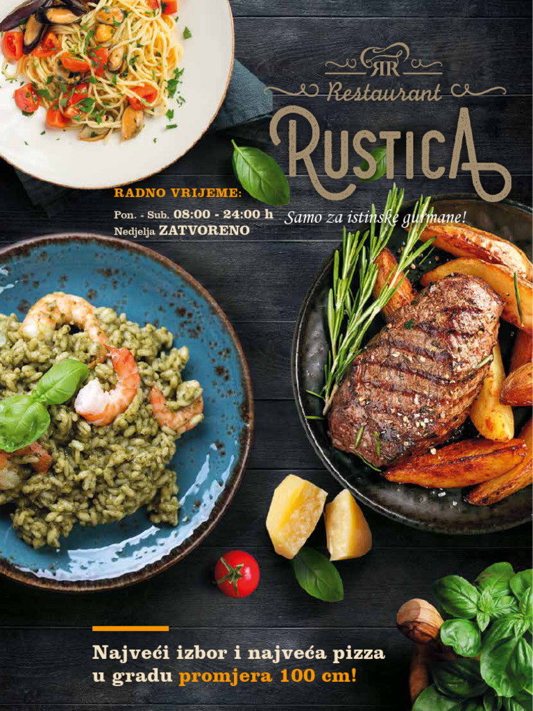Jelovnik Rustica Zagreb | PDF