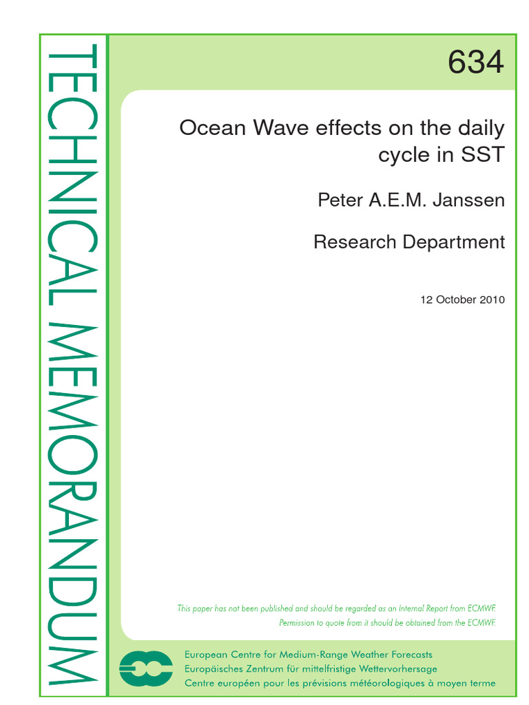 Ocean Wave Effects Daily Cycle SST | PDF | Turbulence | Viscosity