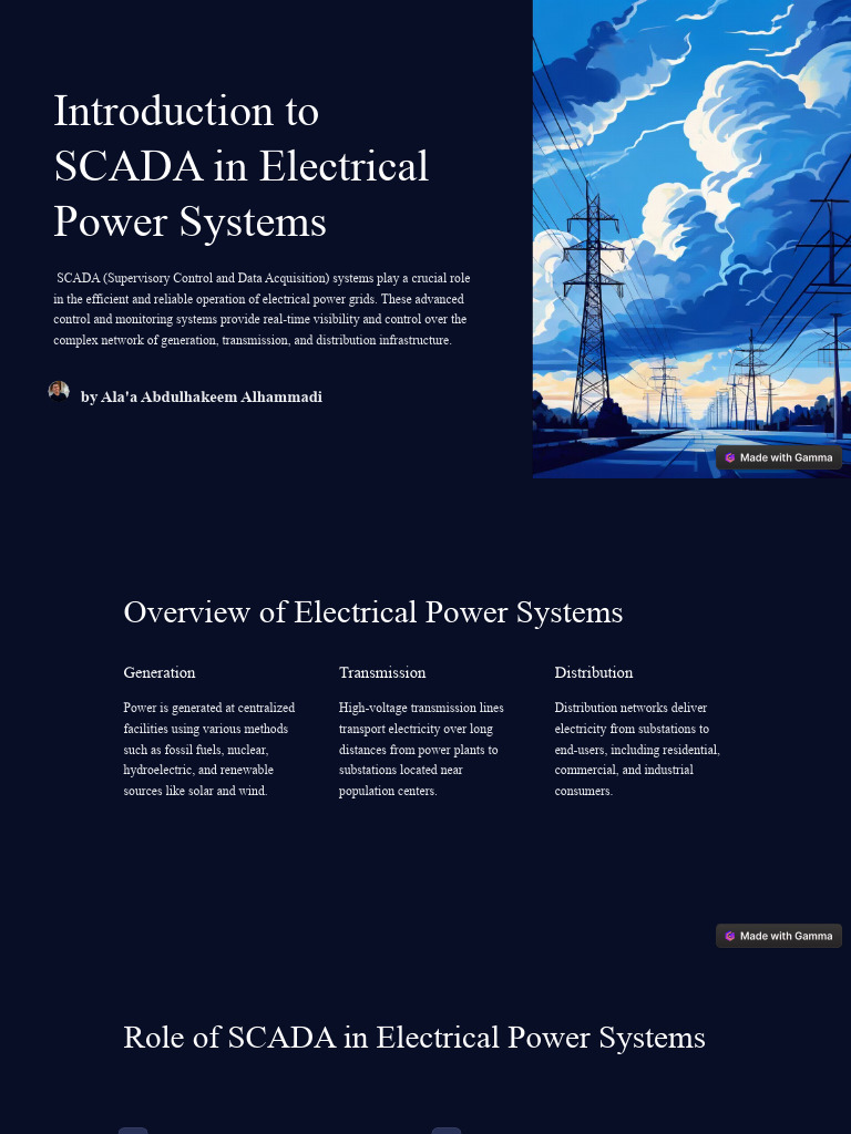 SCADA in Electrical Power Systems | PDF | Scada | Automation
