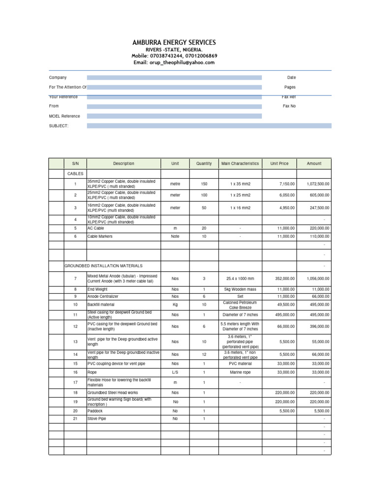 Commercial - Ologbo CPS Design & Installation - Apr '23 | PDF | Pipe ...