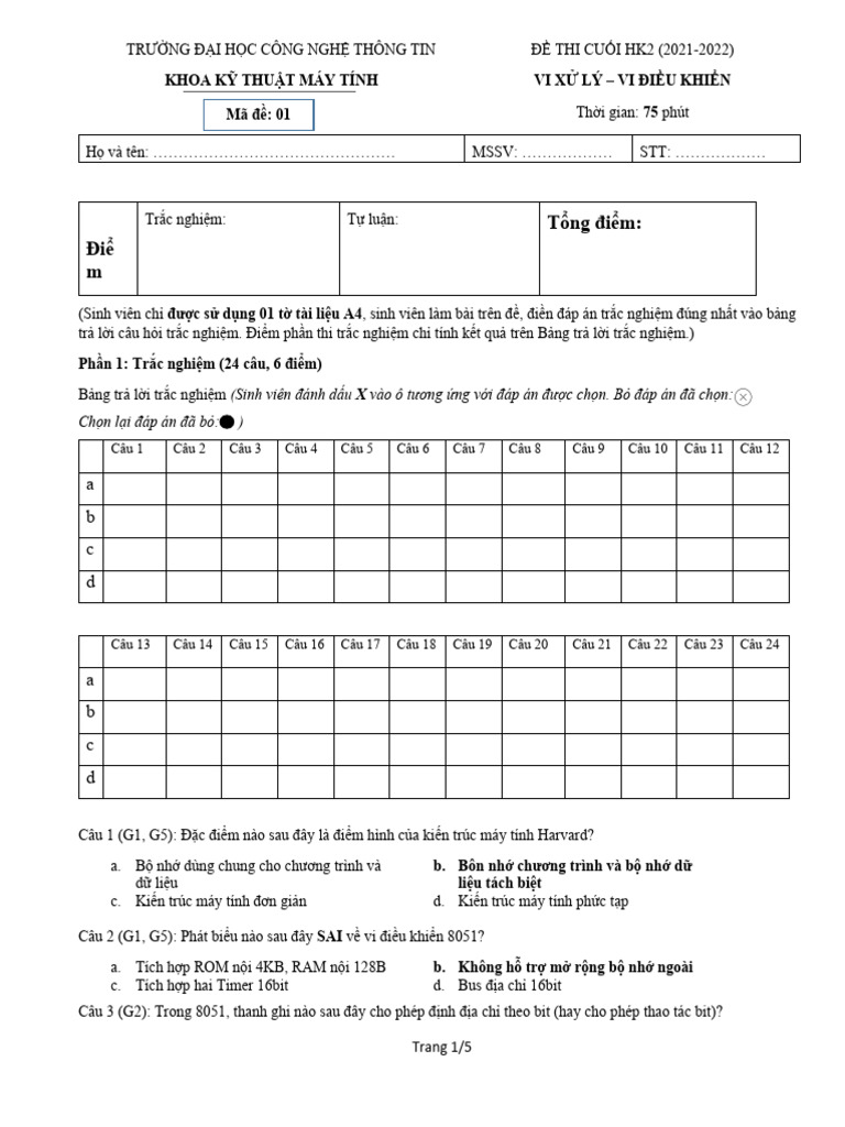 De Thi Cuoi HK 2 NH 2022 - 2023 | PDF