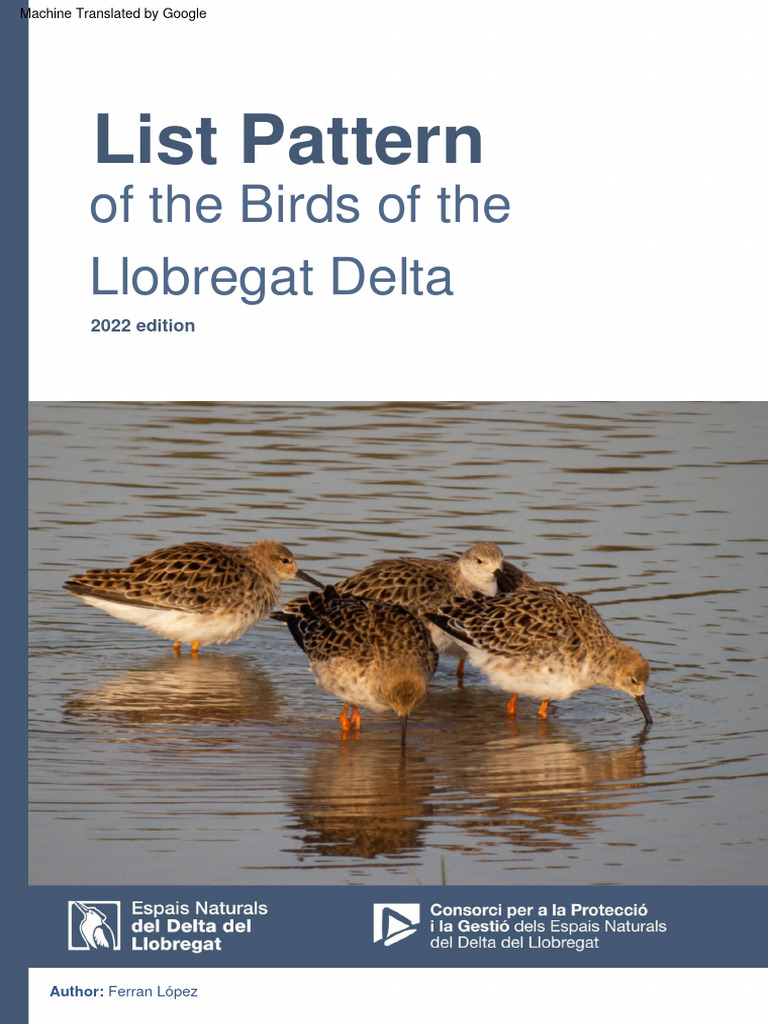 Bird Checklist for Llobregat Delta | PDF | Gull | Goose