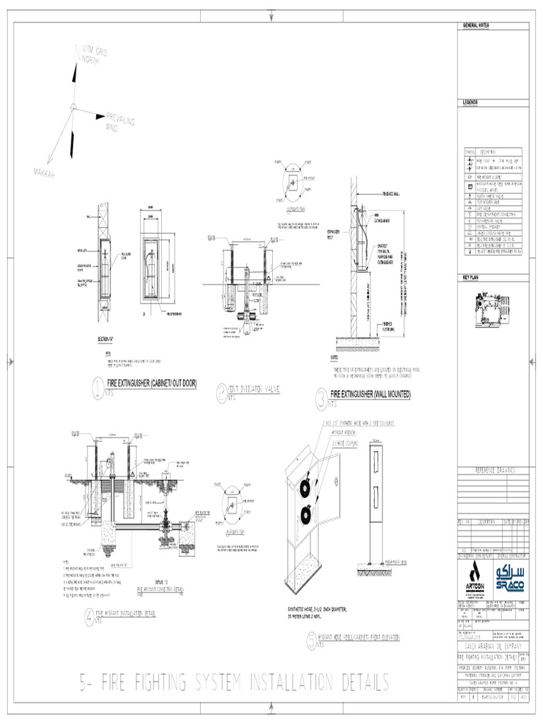 Sheet 05 Fire Fighting System Installation Details | PDF