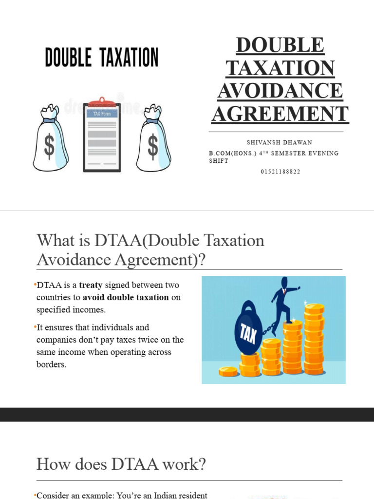Double Taxation Avoidance Agreement | PDF | Tax Treaty | Double Taxation