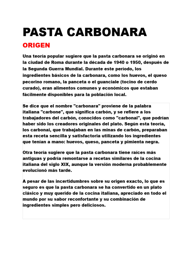 PASTA | PDF | Cocina europea | Alimentos