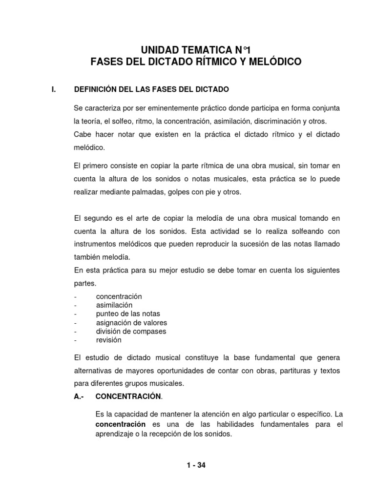 Guía de Dictado Rítmico y Melódico | PDF | Intervalo (música) | Ritmo