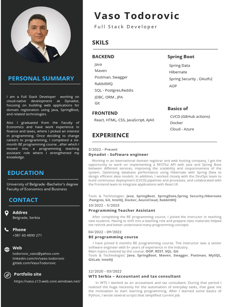 Minimalist Modern Resume | PDF | World Wide Web | Internet & Web