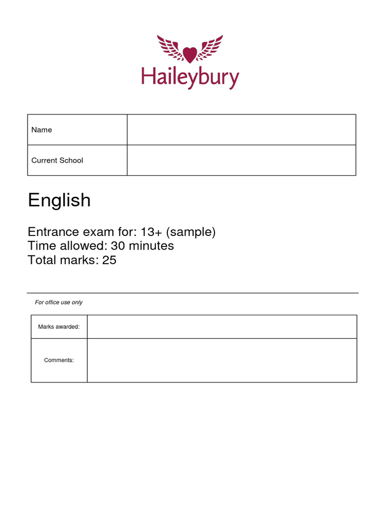 13 Main English Sample | PDF