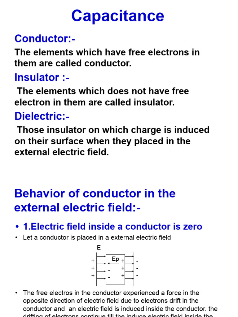 Capacitance | PDF | Electric Field | Capacitance