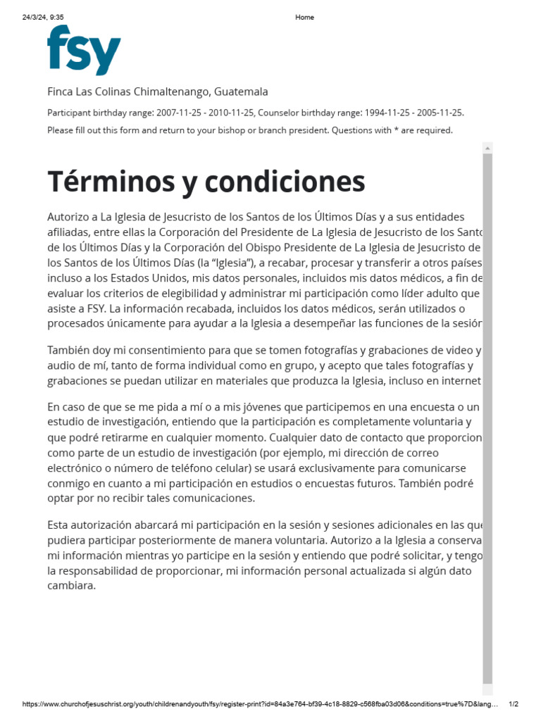 Ejemplo Terminos y Condiciones | PDF