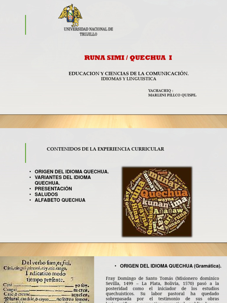 Ñawpaq Runa Simi 02 | PDF | Lingüística | Perú