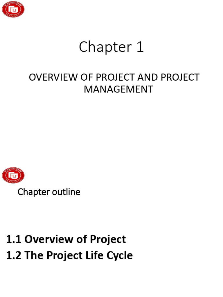 Chapter 1 - Overview Project & Project MGT | PDF | Project Management ...