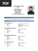 CV Most. Ashrafi Jahan New | PDF | Career & Growth