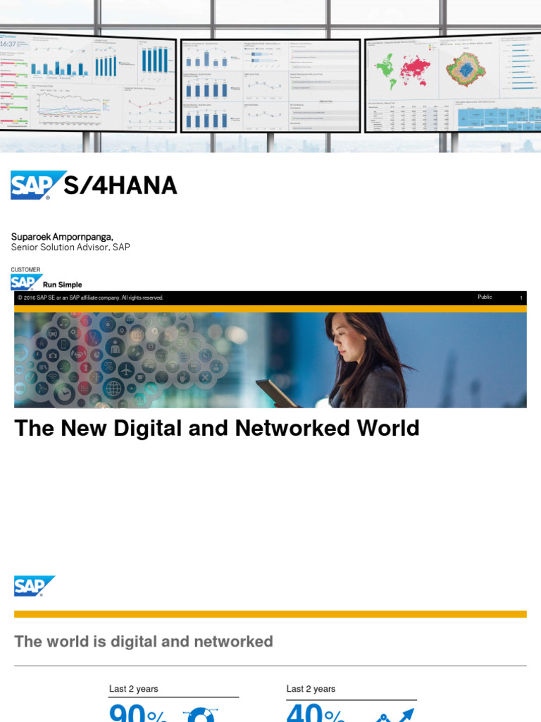 01-SAP S4 HANA Overview | PDF | Internet Of Things | Accounting