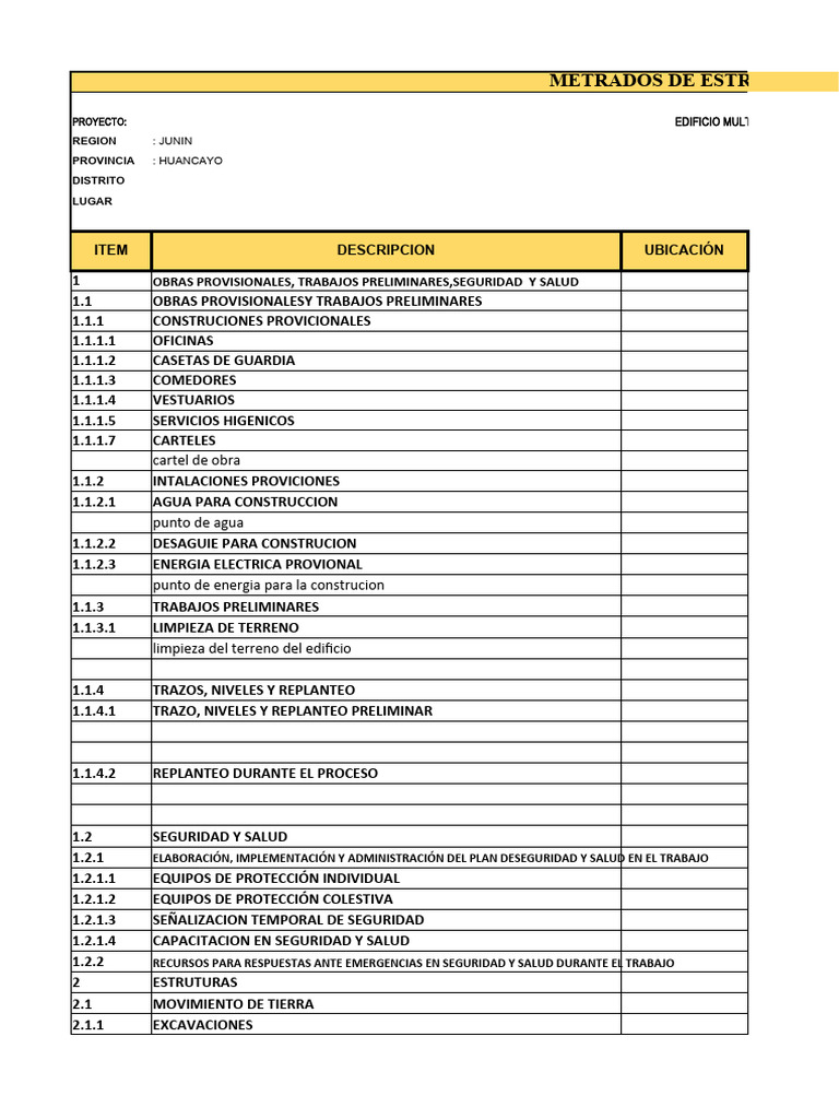 Metrados Estructura | PDF | Construyendo tecnología | edificio