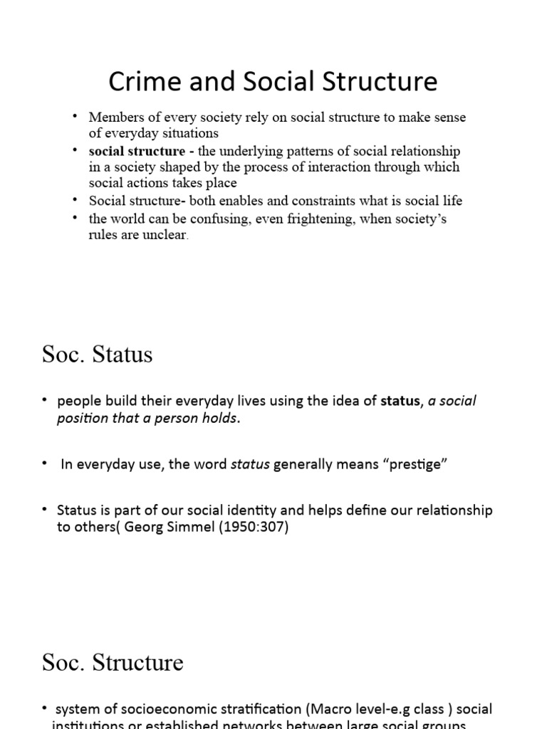 Crime and Social Structure | PDF | Deviance (Sociology) | Émile Durkheim