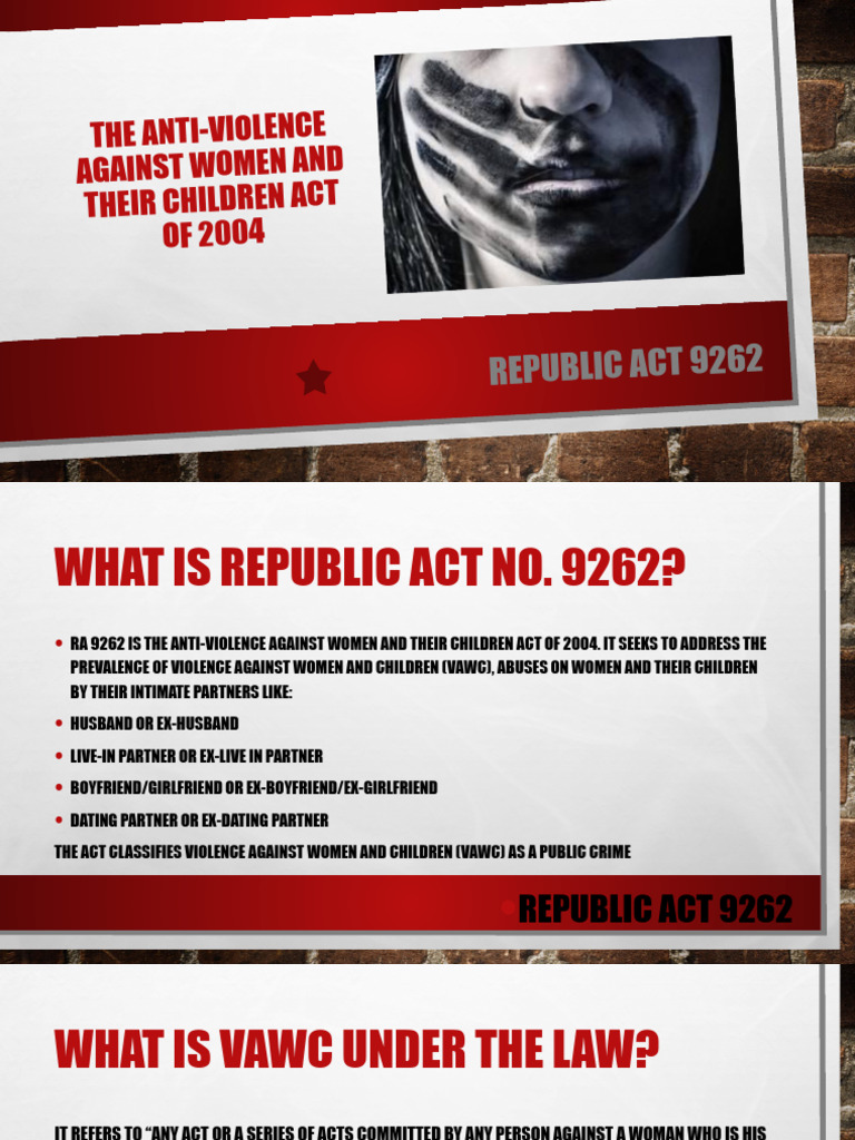 Ra 9262 The Anti Violence Against Women and Their Children | PDF ...