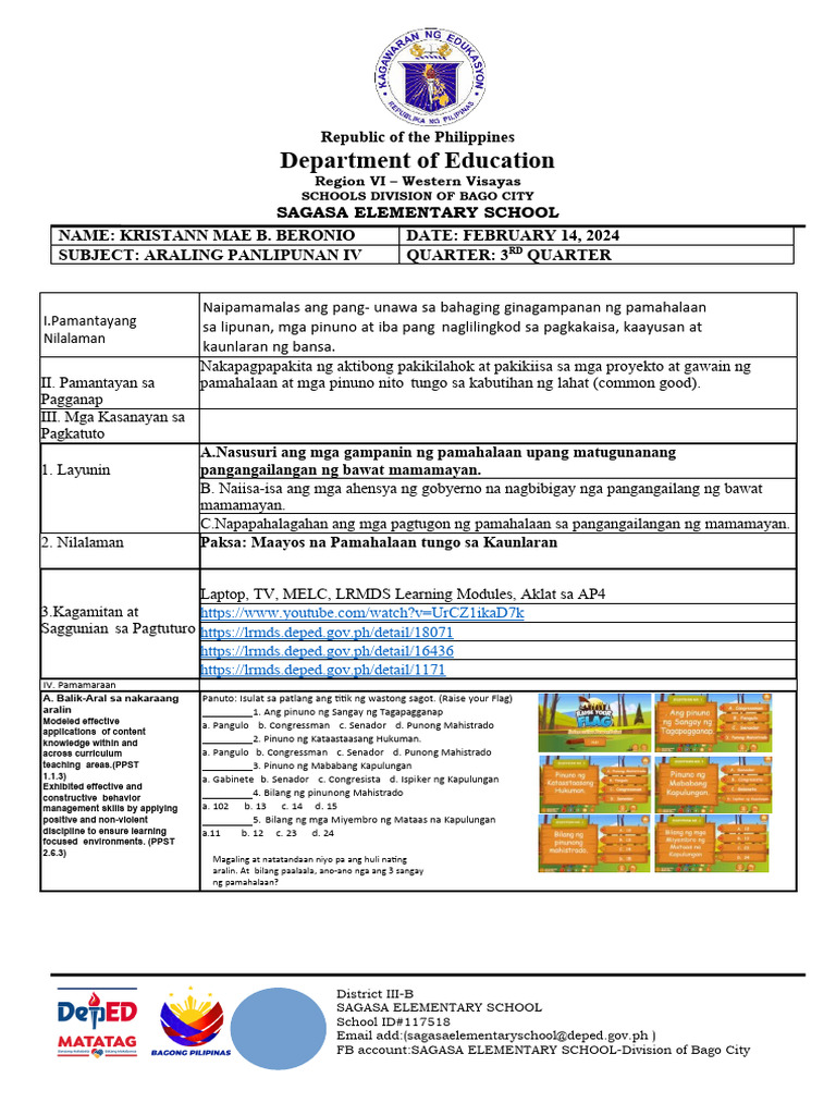 Cot 3RD Quarter Aral Pan | PDF Cot 3RD Quarter Aral Pan | PDF