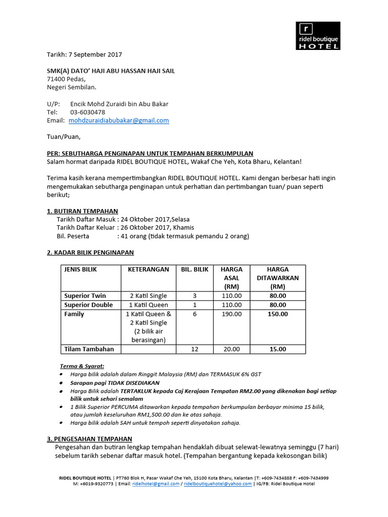 Contoh Quotation | PDF