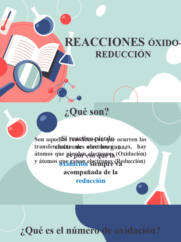 Reacciónes Redox Pdf Redox Electroquímica
