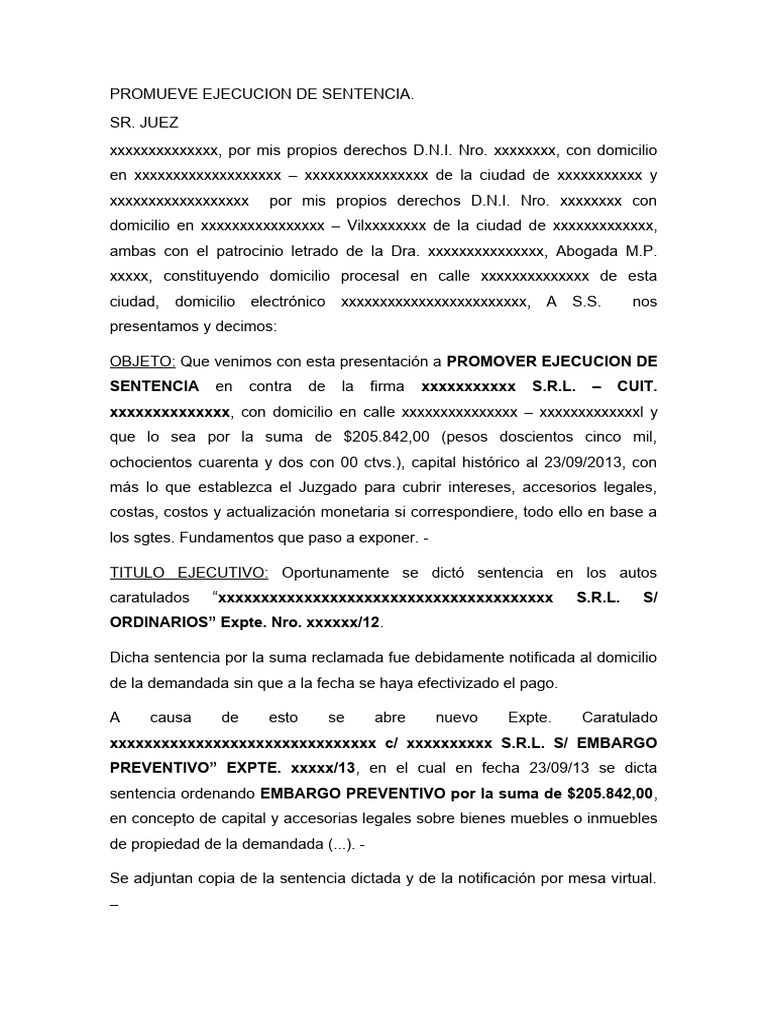 EJECUCION | PDF | Sentencia (ley) | Gobierno