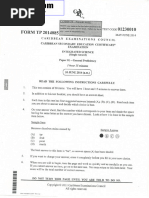 CSEC Office Administration P1 2020 | PDF